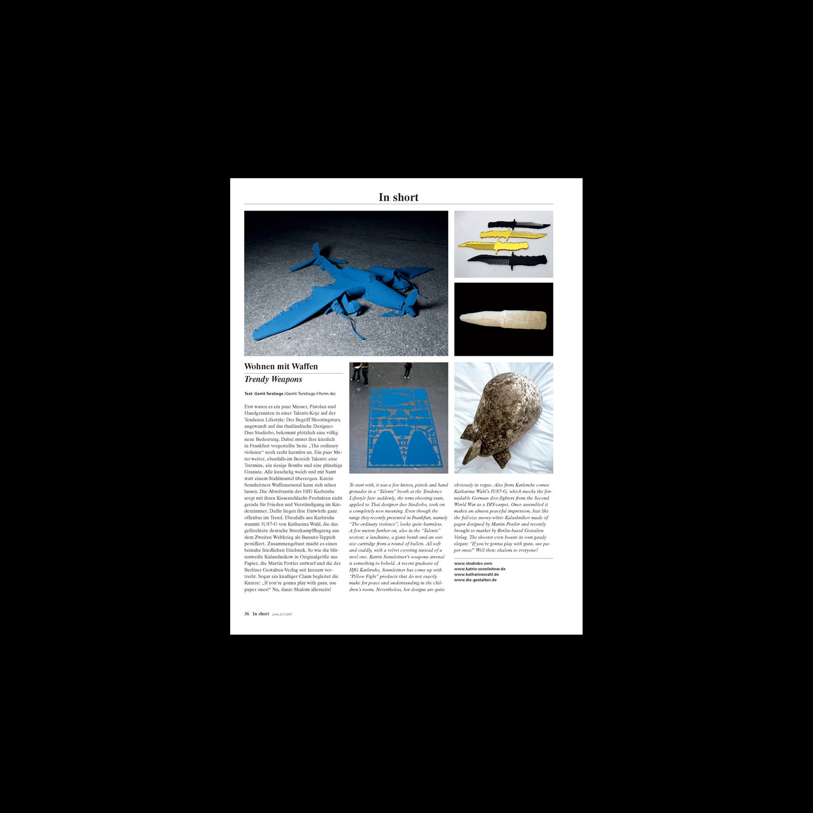 form 217 – Design-Visionen / Concepts, Models, Prototypes – form Design ...